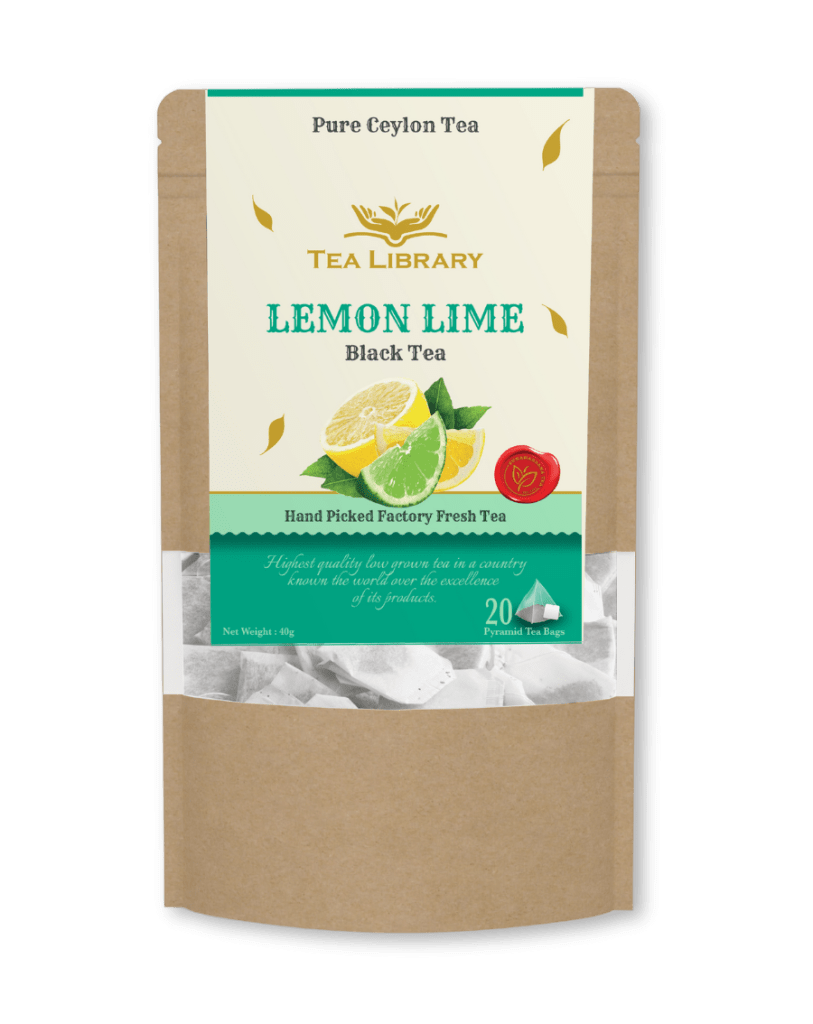 Lemon Lime Flavored Pyramid Bags – Gunawardana Tea